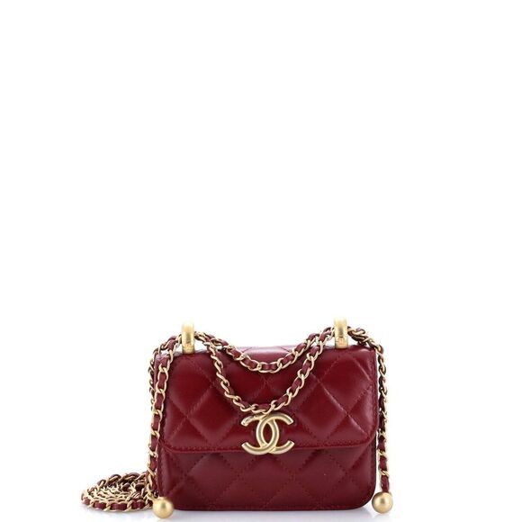 CHANEL | Bags | Chanel Perfect Fit Flap Coin Purse With Chain Quilted ...